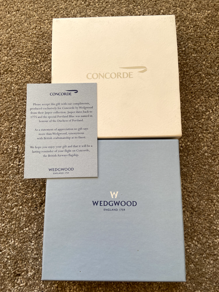 British Airways Concorde - Wedgwood Jasper picture frame in gift box ...