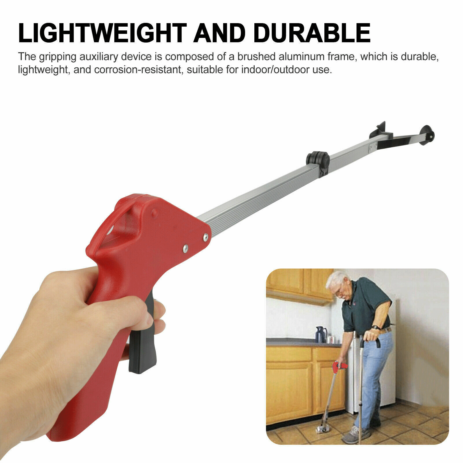 32'' Grabber Pick Up Reaching Tool Hand Grip Reacher Heavy Duty Aid ...