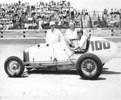George Tichenor Hisso Sprint Car 1948 Motor Racing Old Photo | eBay