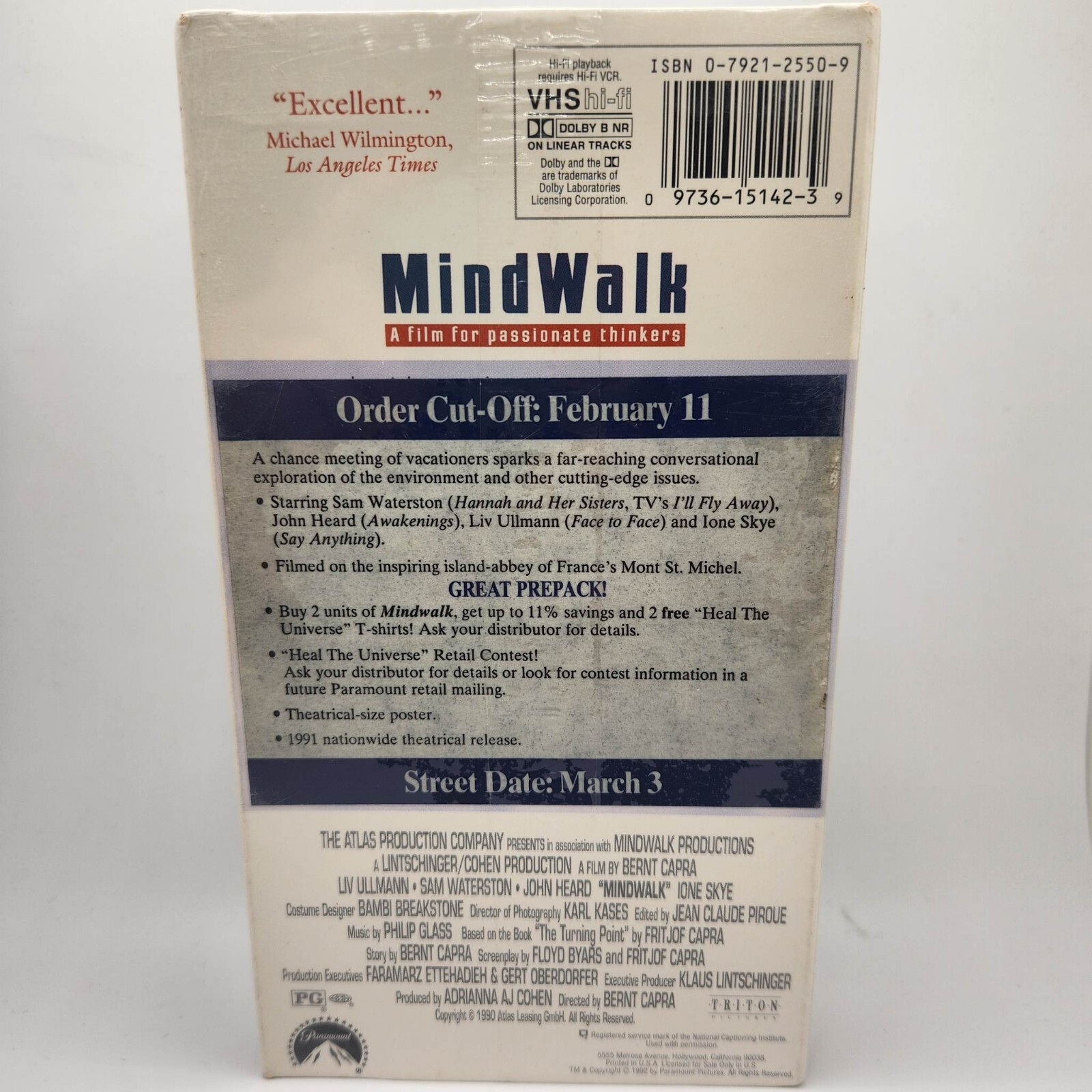 Mindwalk (VHS, 1993) for sale online | eBay