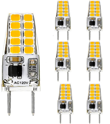G8 LED Dimmable Bi-Pin Base Bulb For Accent Lights Under Cabinet ...