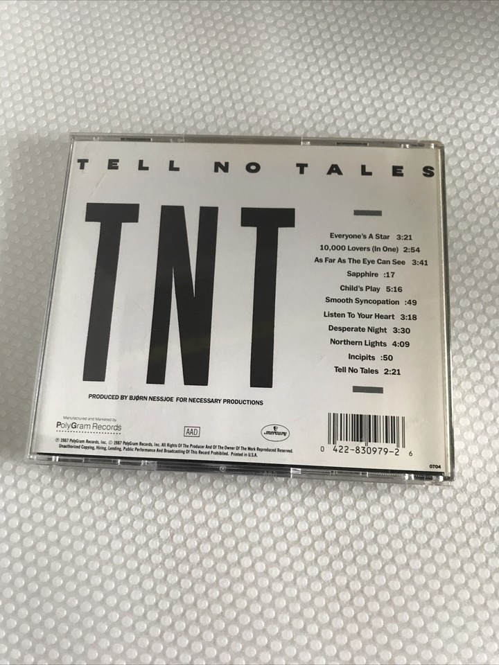 Tell No Tales by TNT (Heavy Metal) (CD, May-1987, Mercury) 42283097926 ...