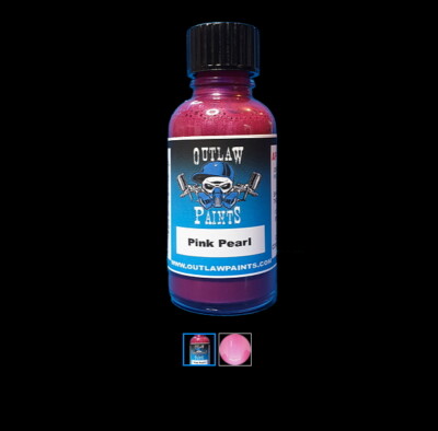 Outlaw Acrylic Lacquer Paint - Pearls & Effects Colour Pink Pearl (30ml ...