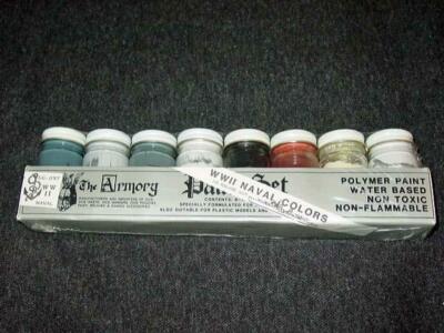 THE ARMORY : WWII NAVAL COLORS Set - Polymer Paint Set GG-097 (SEALED ...