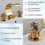 Modern Gold Waterfall 8" Widespread Bathroom Sink Faucet 3 Hole Vanity ...