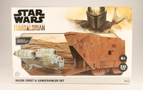*Star Wars The Mandalorian Razor Crest & Sandcrawler Set Paper Model ...