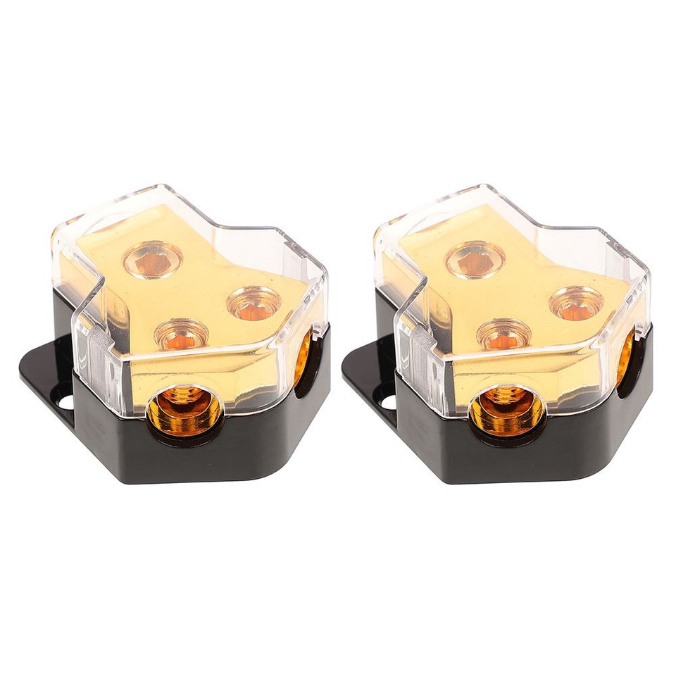 2 Pcs Car Power and Ground Block Splitter Automotive Audio Distribution ...