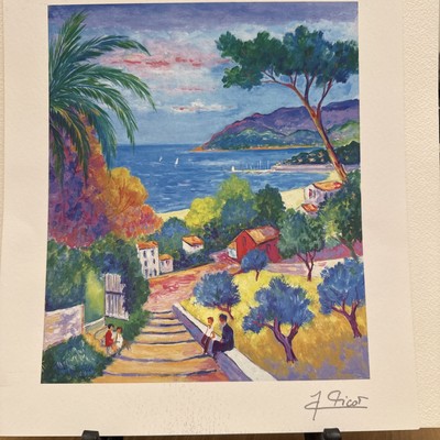 Jean-Claude Picot Paysage Aux 3 Enfants Signed Seriolithograph w/COA 10 ...
