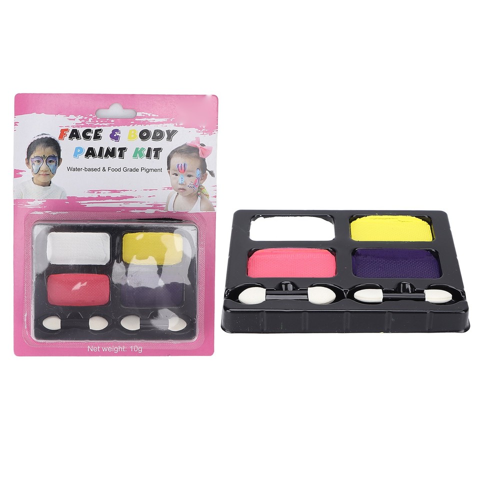 Face Paint Kit 4 Colors Food Grade DIY Making Safe Quick Drying 10g/0 ...