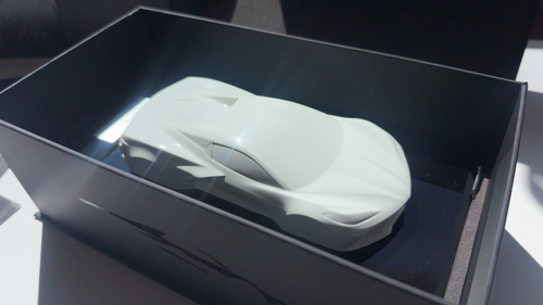 CORVETTE STINGRAY 2023 C8 OEM Speed Shape Model Owner's Gift - White ...