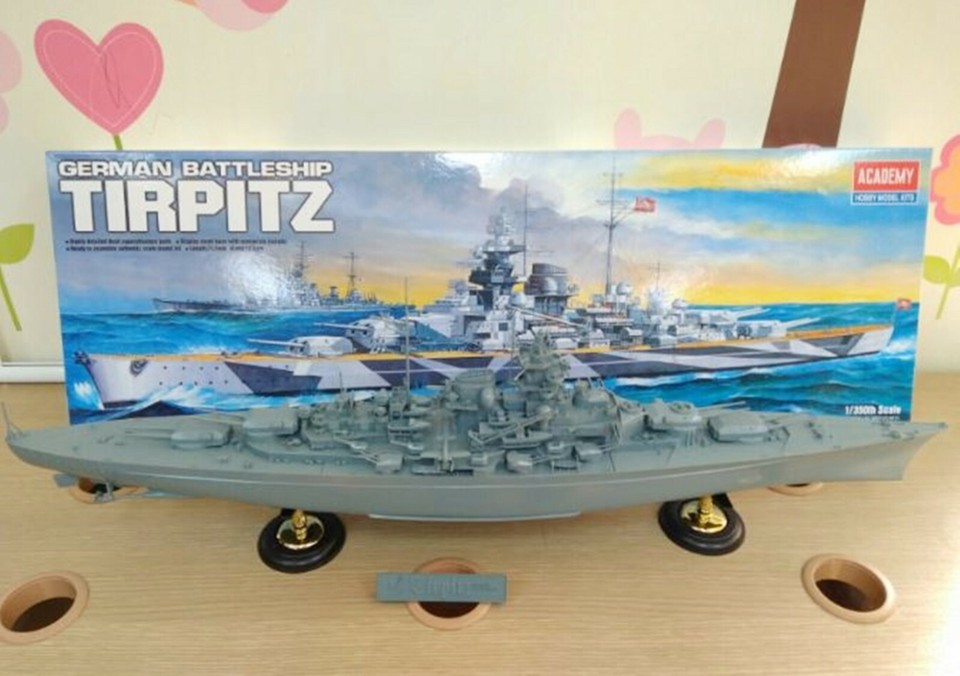 ACADEMY 1/350 TIRPITZ German Battleship Plastic Model Kit #14111 | eBay.de