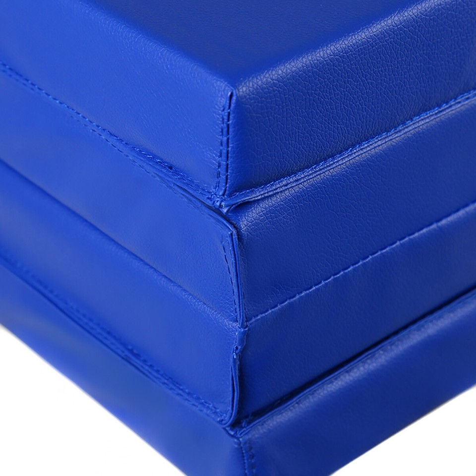 Gymnastics Mat 4'X10'X2" Folding Fitness Yoga Stretch Workout Gym ...