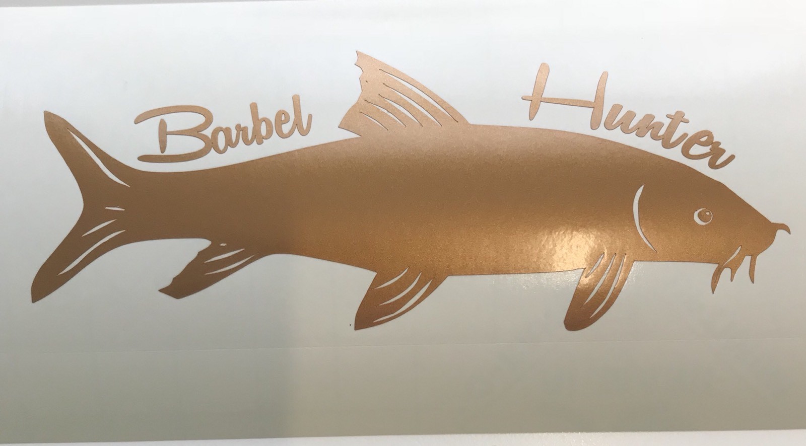 Barbel Vinyl Decal Sticker Fishing copper colour | eBay UK
