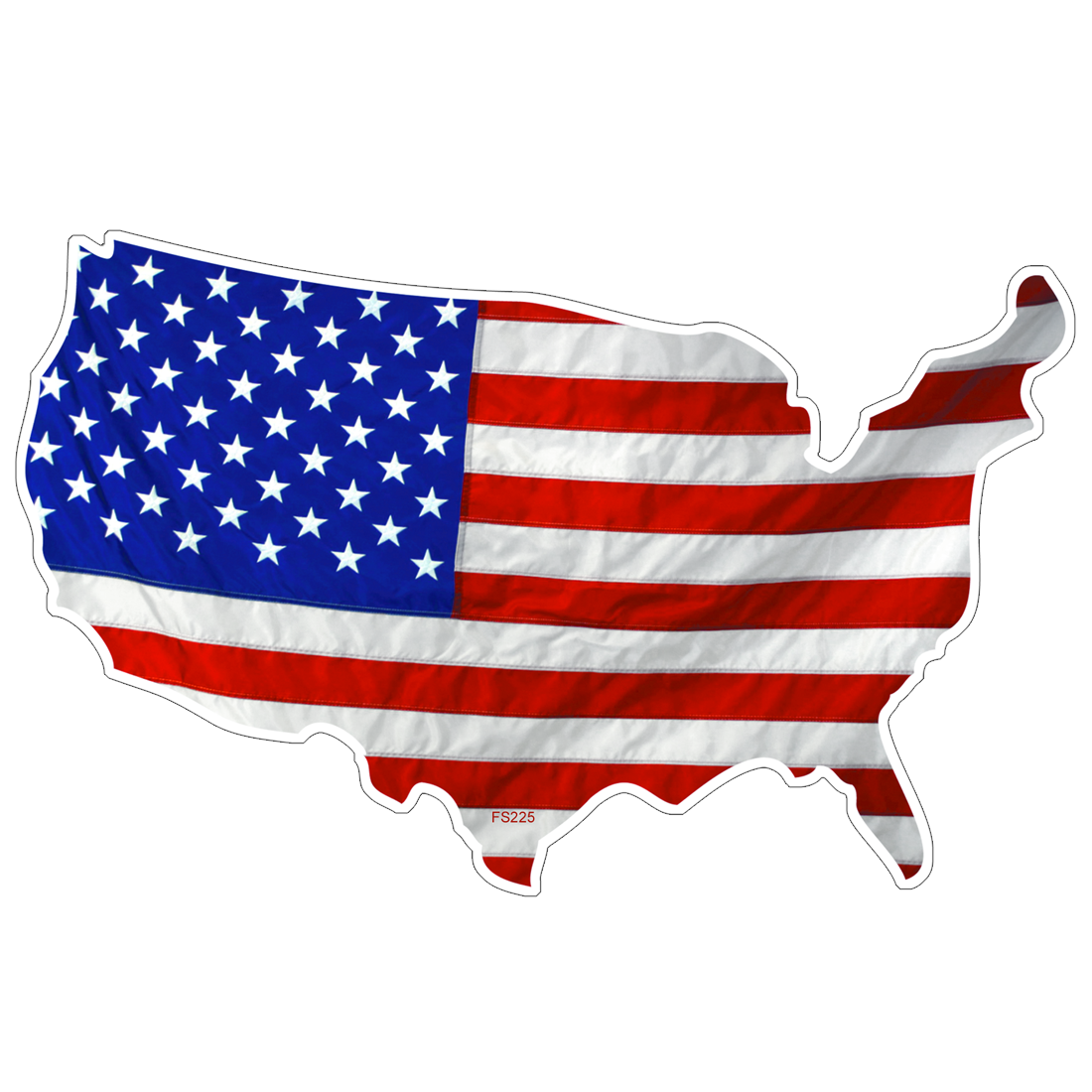USA "MAP" Flag Sticker -American States Car Truck Bumper Vinyl Decal ...