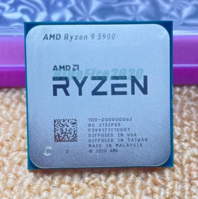 AMD Ryzen 9 5900 R9-5900 AM4 CPU Processor 3.0GHz 12Core 24Thr 65W ...