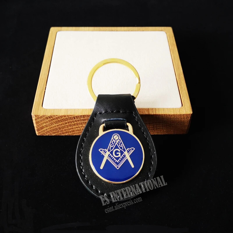 Masonic Key Chain Blue " Compass and Square G "Badge Mason Freemason ...