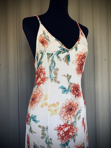 Maxi Sundress Stretch Spaghetti Strap Adjustable Backless Beachy Boho ...