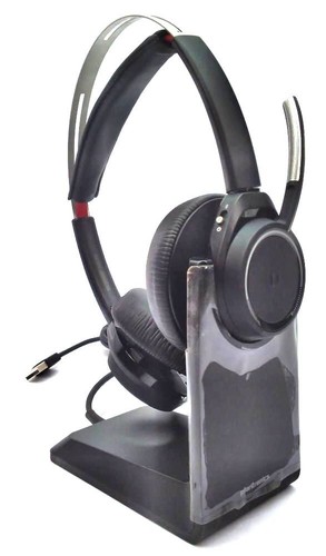Plantronics Voyager Focus Headset Bluetooth B825 + USB Desktop Charging ...