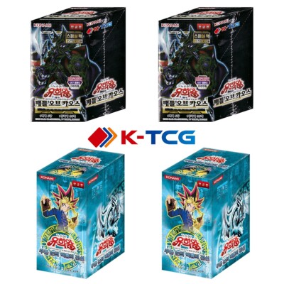 4x Korean Yugioh Box: Battle of Chaos BACH Legend of Blue Eyes White ...