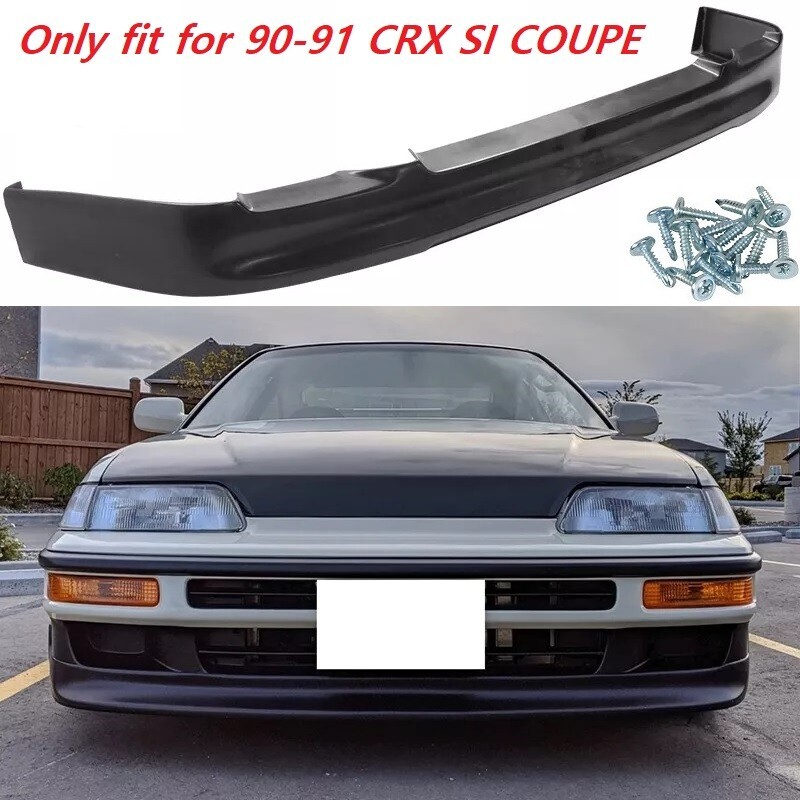 For 90-91 Honda CRX SI ONLY CS Style Front Bumper Lip Chin Splitter ...
