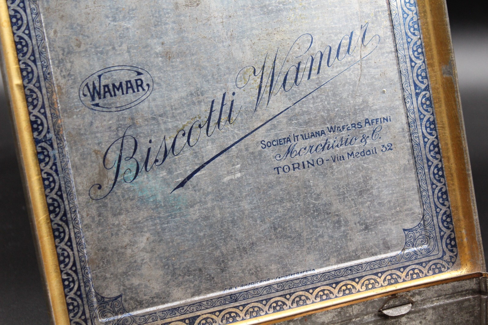 Rare Advertising Italian Wamar Biscuit Tin - Bonzo The Dog George ...