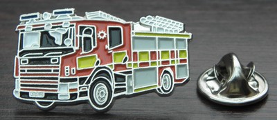 Fire Engine Pin Badge Firefighter Services appliance Fireman Brooch | eBay