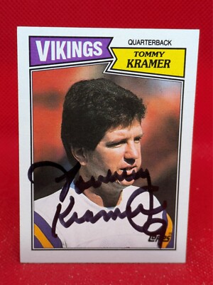 AUTOGRAPH on card: Tommy Kramer 1987 Topps #199 | eBay