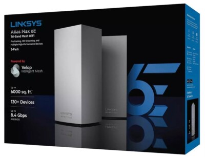 Linksys MX8502-AMZ Wi-Fi 6E Tri-Band Mesh Routers, 2-Pack 745883817290 ...
