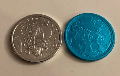 Apollo XIII 13 A13 Space Token Coins Lot 1995 UCS Aluminum NASA 1 5/8 ...