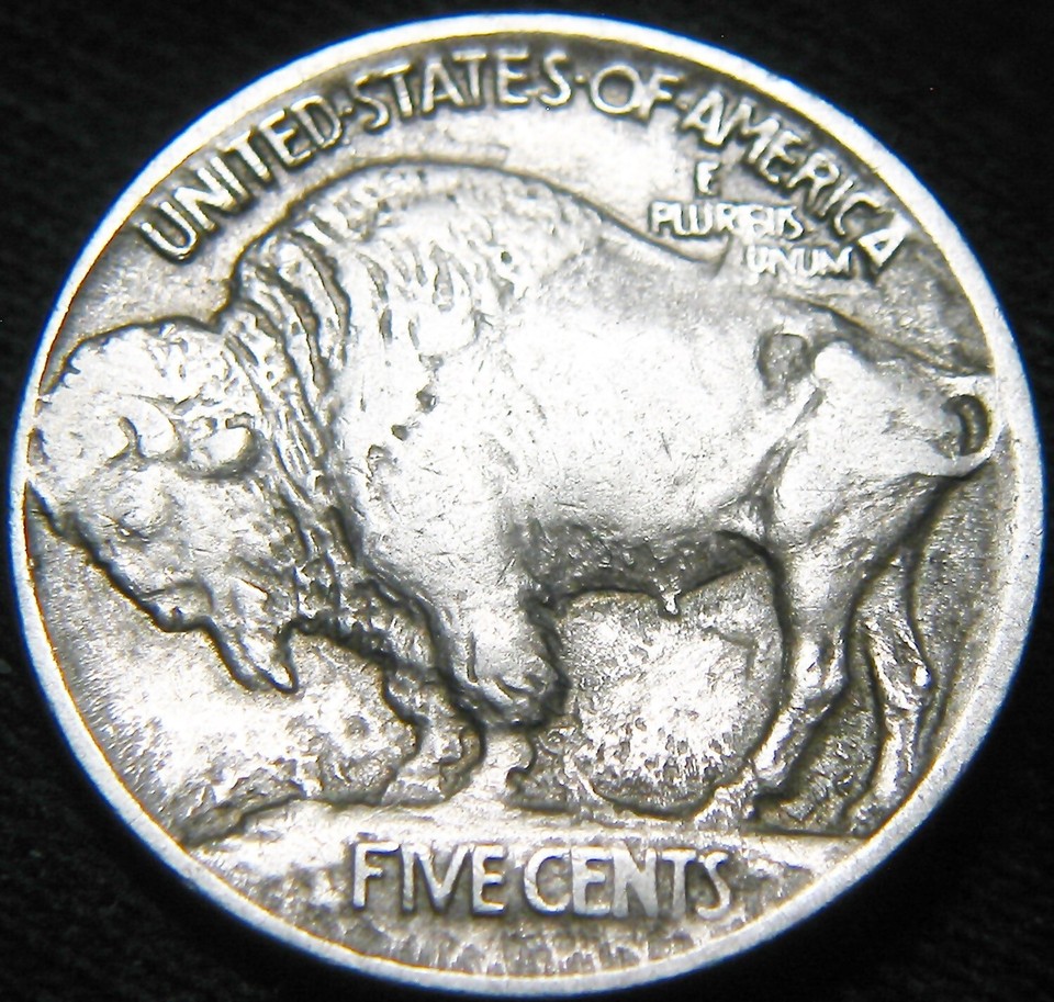 Nice Sharp Date Original 1913-P MOUND Type Variety 1 BUFFALO NICKEL ...