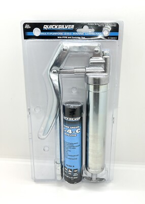 Quicksilver Outboard Grease Gun & 3oz (85g) Cartridge of 2-4-C Marine ...