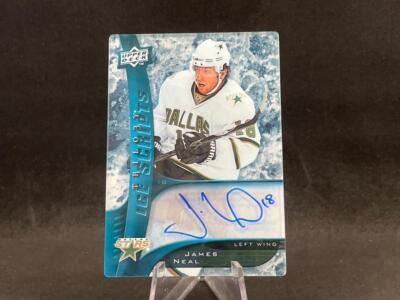 2009-10 UPPER DECK TRILOGY JAMES NEAL IS-JN ICE SCRIPTS AUTO GOLDEN ...