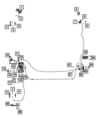 Genuine Mopar Sliding Door - Receiver 68195822aa 68195822AA | eBay