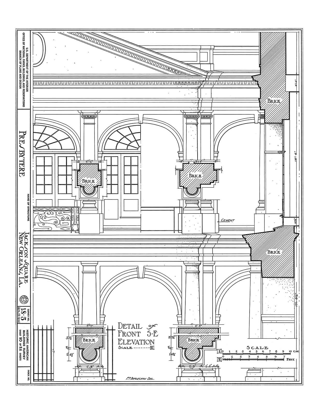 Presbytere Drawings, Jackson Square, New Orleans - Architectural House ...