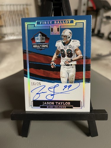 Jason Taylor 2022 Panini Impeccable First Ballot HOF On Card Auto /25 ...