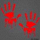 Dripping Skull Hand Wave Pair Off Road 4x4 Truck SUV Vinyl Decal ...