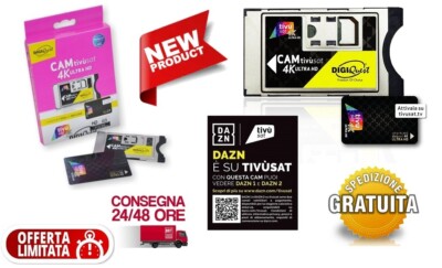 Cam tivusat 4k Ultra HD Modulo Cam Tv sat 4k con smart card Nera.Ultimo ...