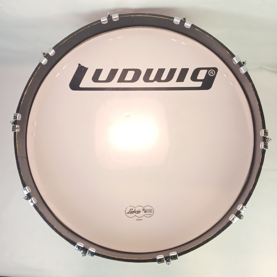 Ludwig 14x22"White Cortex 6Ply Maple Rockers Bass Drum Black/White ...