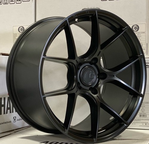 18" Aodhan AH11 Wheels 18x8.5 +35 5x112 Matte Black Rims (Set of 4) | eBay