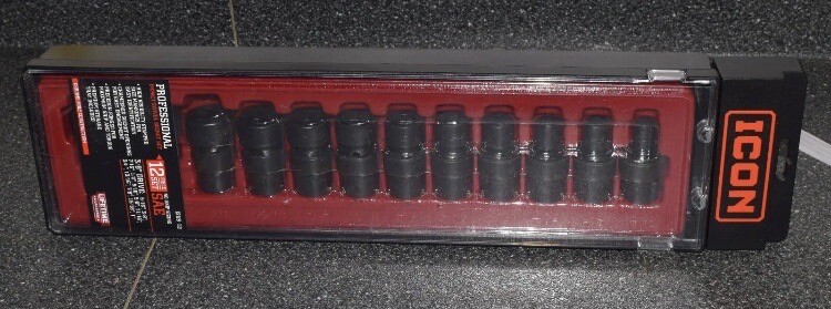 ICON I2US-12 PIECE 3/8 DRIVE SAE US IMPACT SWIVEL SOCKET SET CHROME ...