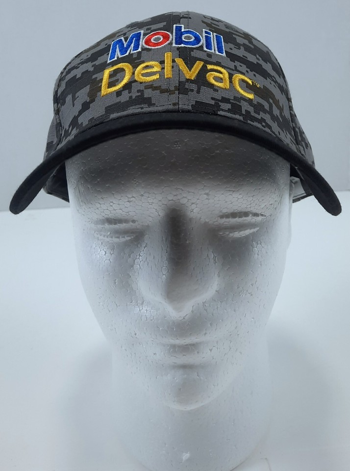 Mobile Delvac Gray Digital Camouflage Strapback Baseball Cap Hats | eBay