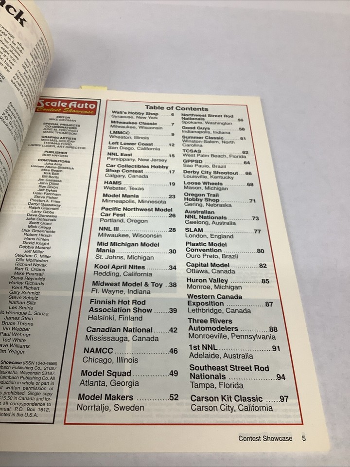 Scale Auto Contest Annual Model Cars Model Shows Model Trucks 1997 | eBay