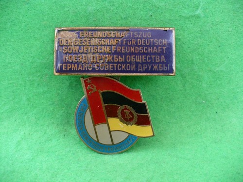 DDR Abzeichen Freundschaftszug der Gesellschaft für D/Sowj ...