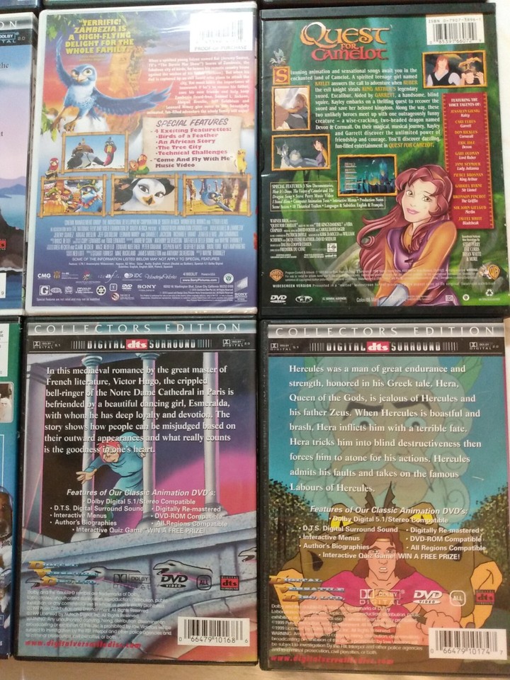 DVD 12 Children Animated Ice Age Barbie Wacky Packy Epic Spirit Iron ...