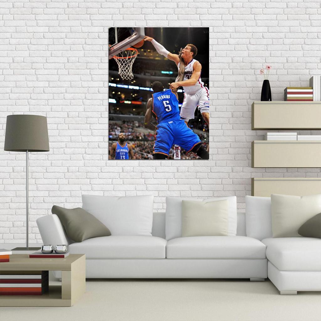 Blake Griffin Dunk On Perkins Poster