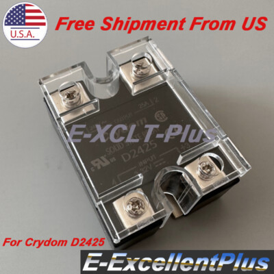 For Crydom D2425 Solid State Relay SSR Output 240VAC 25A Input 3-32VDC ...