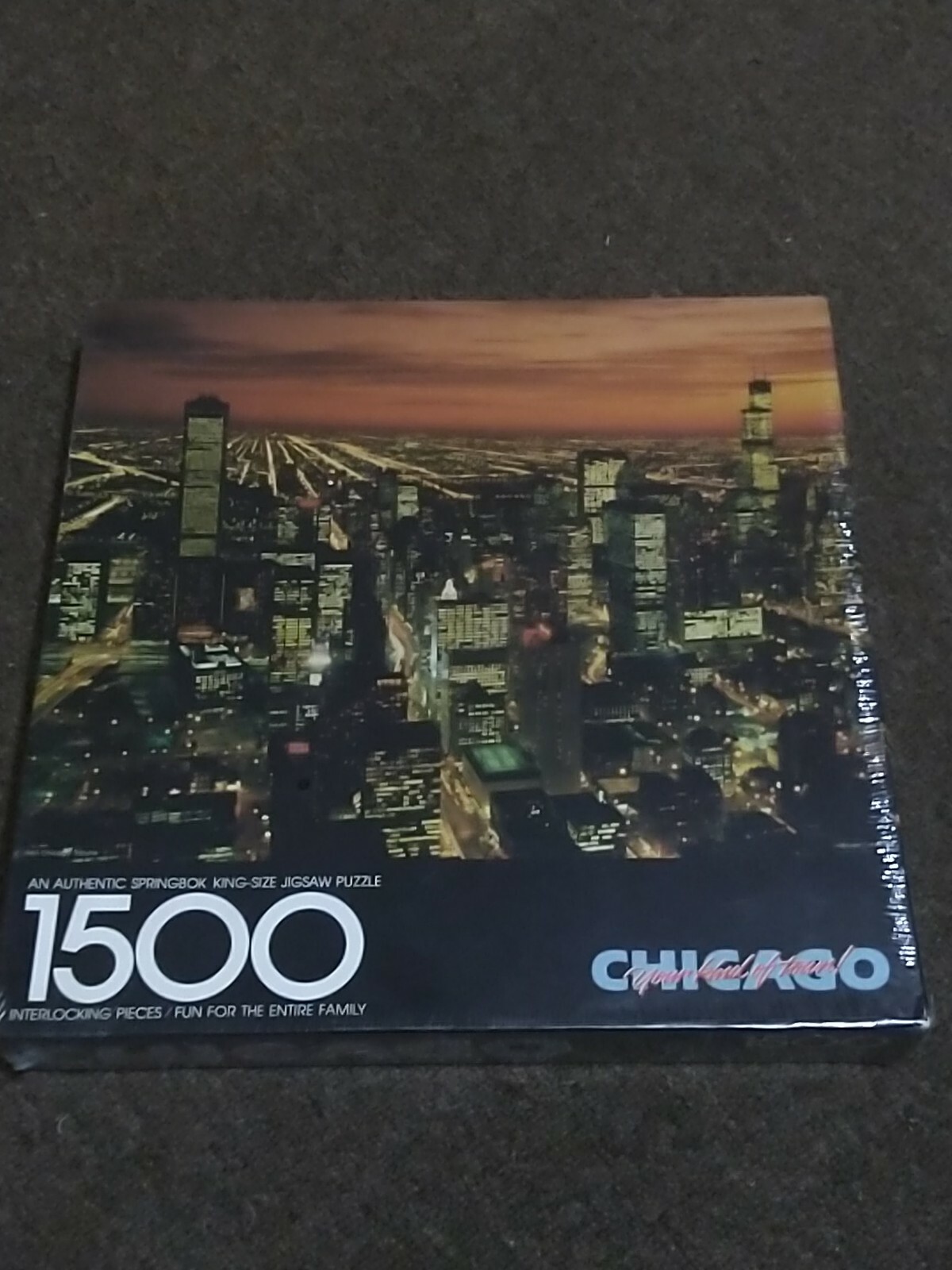 SPRINGBOK 1500 piece puzzle, "Chicago, Your Kind of Town".New sealed ...