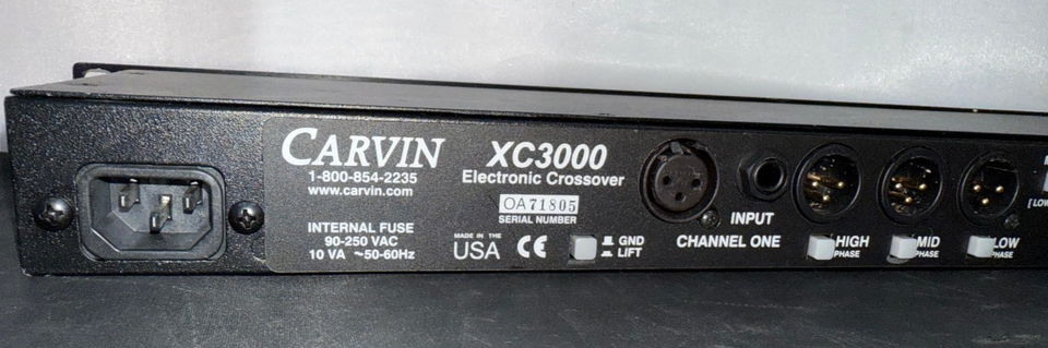 Carvin XC3000 Electronic Stereo Crossover | eBay