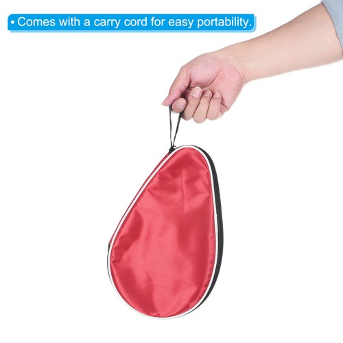 11" x 7" Ping Pong Paddle Case Table Tennis Racket Case Bag Gourd, Red ...