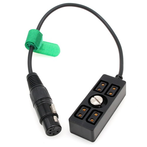 Female XLR 4 pin to D-Tap P-TAP Power Splitter Hub 1/4"-20 Thread, 4 ...